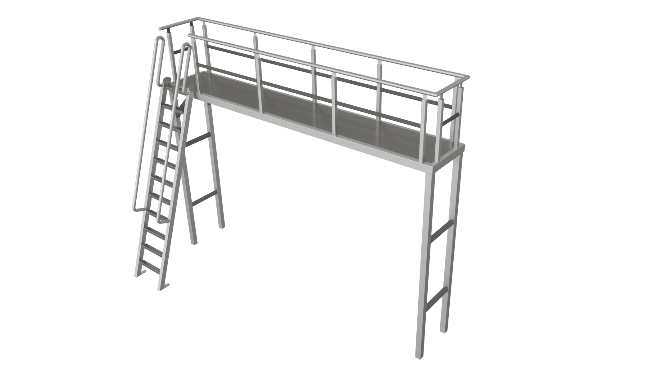 RVS Trap met bordes - Venema Techniek & Service B.V.
